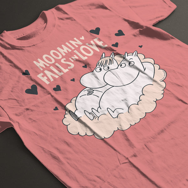 Moomin Falls In Love Moomintroll & Snorkmaiden Adult T-Shirt | Moomin Shop US - The Official ...