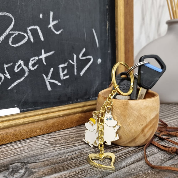 Moomintroll & Snorkmaiden Heart Metal Keyring - TMF Trade | Moomin Shop ...