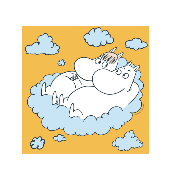 Moomintroll & Snorkmaiden On Clouds Poster Print | Moomin Shop United ...