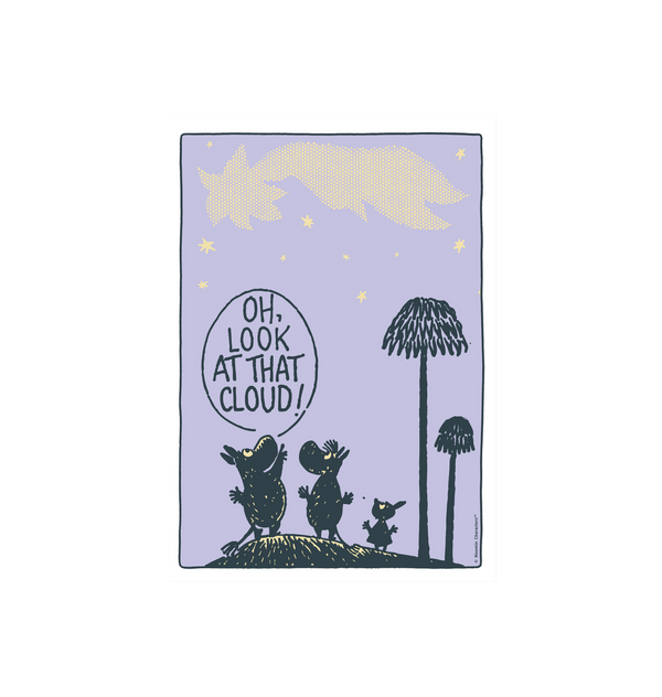 Moomin Cloud Watching Poster Print | Moomin Shop United States - The ...