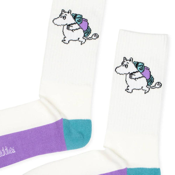 Moomin Adventuring Socks White 9.5-13 - Nordicbuddies | Moomin Shop ...