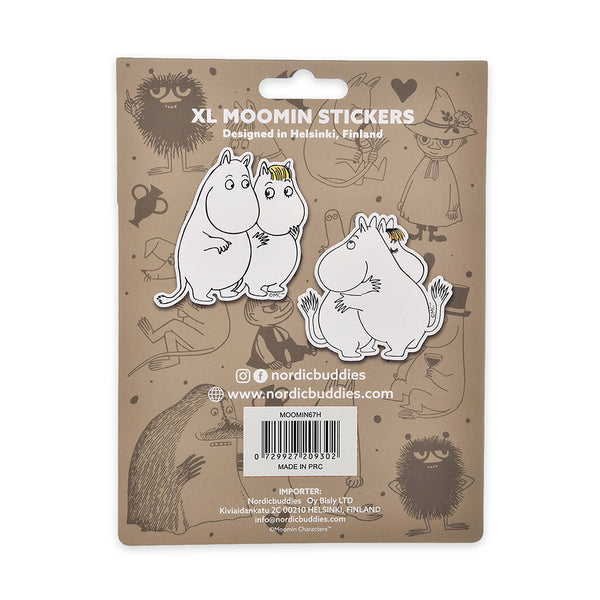 Moomintroll & Snorkmaiden Love XL Stickers 2-set | Moomin Shop United ...