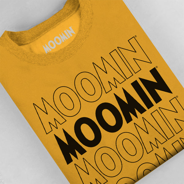 Moomin Black Text Cascade Adult Sweatshirt | Moomin Shop US - The ...