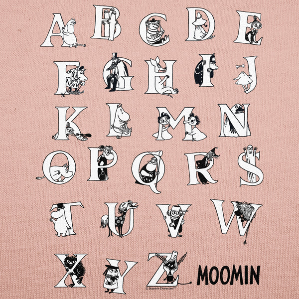 Moomin Alphabet Black and White Adult Sweatshirt | Moomin Shop US - The ...