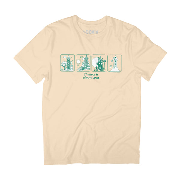Moomin House The Door Is Always Open 80th Anniversary Adult T-Shirt ...