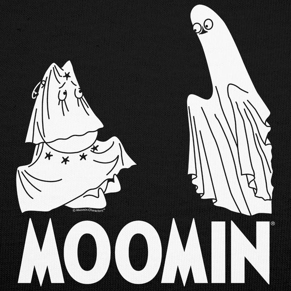 Moomin Moomintroll In Costume Scared By Ghost Adult T-Shirt | Moomin ...