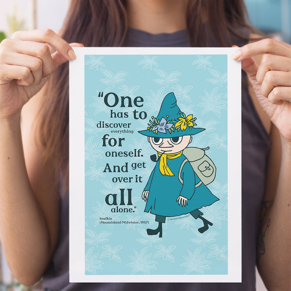Moomin Discover Moominland Midwinter Snufkin Quote Print | Moomin Shop ...