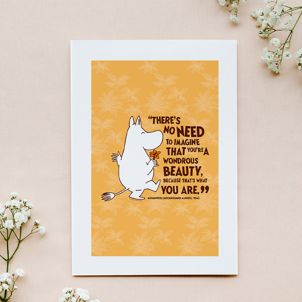Moomin Beauty Moominsummer Madness Moomintroll Quote Print | Moomin ...
