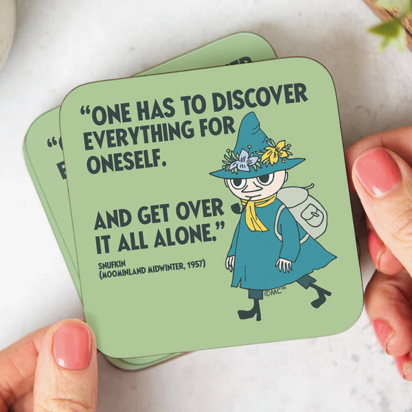Moomin Discover Moominland Midwinter Snufkin Quote Wooden Single ...