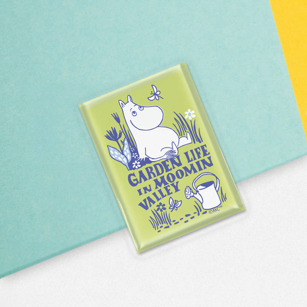 Moomin Garden Life In Moomin Valley Green Glass Fridge Magnet | Moomin ...