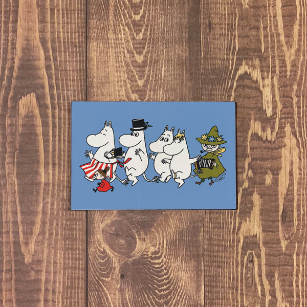 Moomin Family Walking Wooden Fridge Magnet | Moomin Shop US - The ...