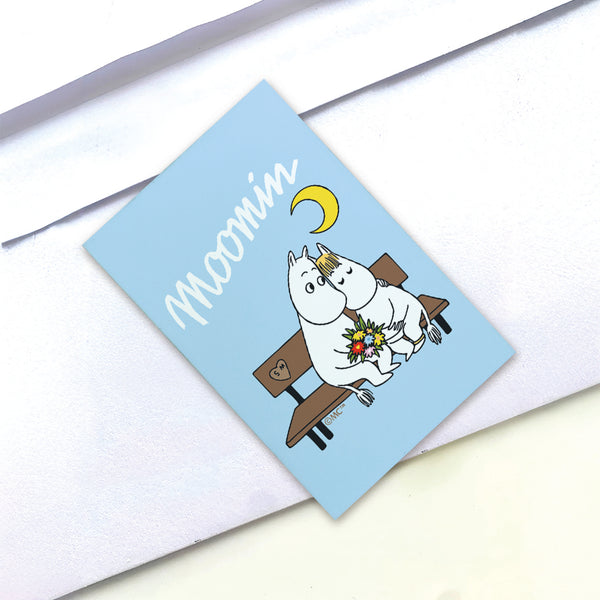 Moomin Moomintroll And Snorkmaiden On Bench Wooden Fridge Magnet ...