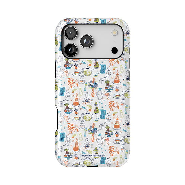 Moomin Family Tea Party White Apple iPhone Tough Case | Moomin Shop US ...