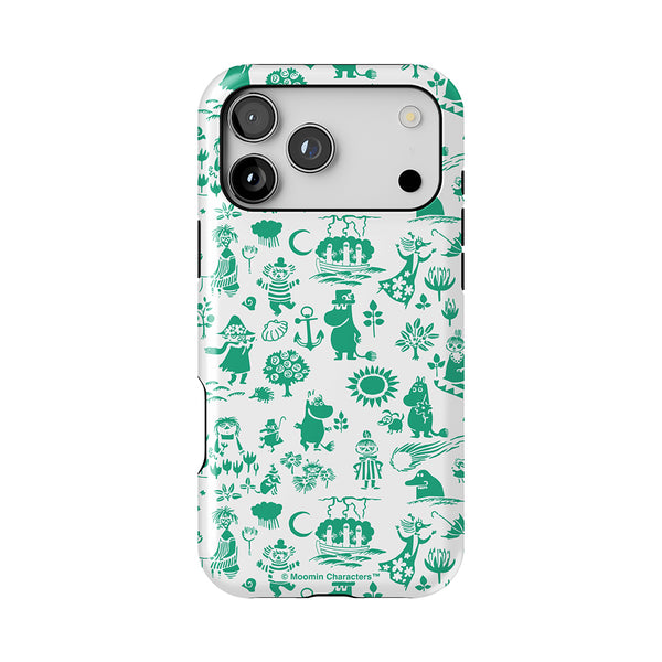Moomins By The Sea Green Apple iPhone Tough Case | Moomin Shop US - The ...