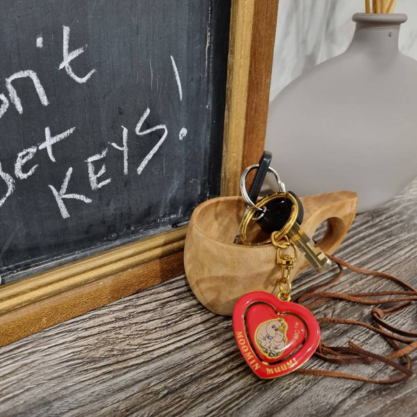 Moomintroll and Snorkmaiden Heart Keyring - TMF-Trade | Moomin Shop ...