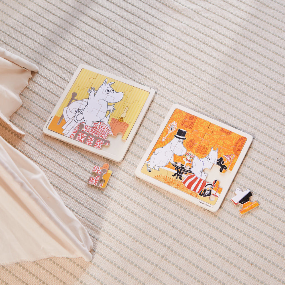 Moomin Wooden Square Puzzle Bedtime Jumping - Barbo Toys | Moomin Shop ...